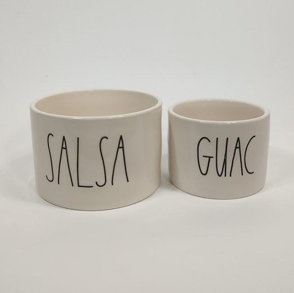 Rae Dunn | Kitchen | Rae Dunn Guac Salsa Bowls Ceramic Set Artisan ...